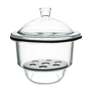 LIV DESICCATOR N/VAC W/ BASE LID PLATE 240MM SODA GLASS EA