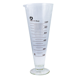 CONICAL MEASURING CYLINDER W/BASE & GRAD 1000ML BORO EA