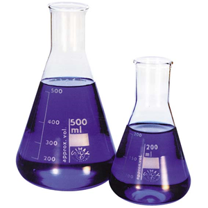 CONICAL FLASK, 300ML, NNECK, 34MM, BORO GLASS, EA