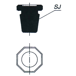 Plastic Stopper Octagon Solid