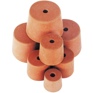 RUBBER STOPPER, ONE HOLE, 21.5BX28TX31HEIGHT (MM), 10/PACK