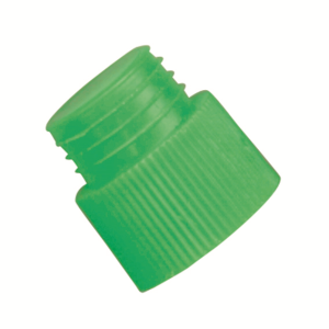 STOPPER CLOSED BOTTOM FOR 12MM TUBES GREEN 1000/BAG