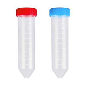 CON TEST TUBE W/SCREW CAP 50ML GRAD 30X115MM STR 100/BG
