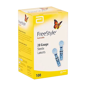 ABBOTT FREESTYLE THIN LANCETS,28 GAUGE STRL LANCETS,100/BOX