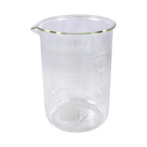 BEAKER 1000ML LOW FORM GRAD W/SPOUT BORO GLASS 1/BX