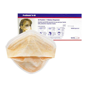 BSN PROSHIELD N95 FACE MASK RESPIRATOR MED 50/BOX (MOQ OF 6)