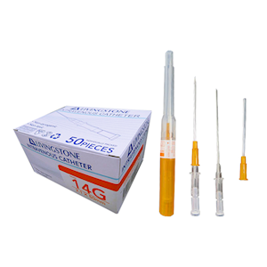 LIV INTRAVENOUS IV CATHETER 14GAUGE X 2 INCHES, EACH