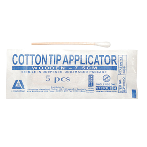 OUT OF DATE LIV COTTON TIP APPLCT 7.5CM 1TIP 5/PK 1000 PK/CT