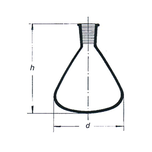 Glass Flask Pear Shape