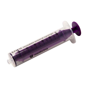 MEDICINA SYRINGE ENTERAL ENFIT, 60ML, REUSABLE, PURPLE,60/BX