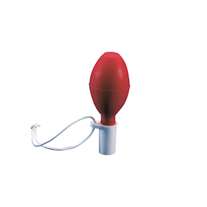 UN SAFETY SILICONE PIPETTE BULB 25ML SYNTHETIC RUBBER RED EA