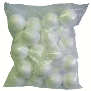POLYSTYRENE BALLS, 65MM, 25 PIECES/PACK - Livingstone IT