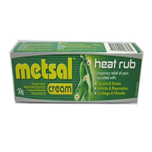 METSAL HEAT RUB CREAM 50G EA - Livingstone IT