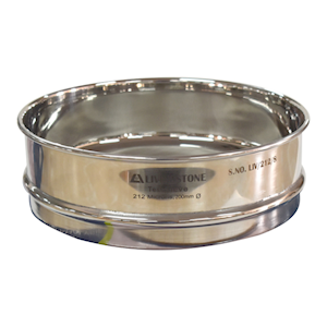 SIEVE, 212 MICRONS, 200MM DIA, 50MM HEIGHT, SS, CERT, EA
