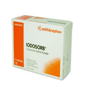 SMITH & NEPHEW IODOSORB IODINEDRESSING POWDER 3G 7/BOX