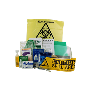 LIVINGSTONE INFECTIOUS WASTE CLEAN UP KIT, EACH - Laboratory