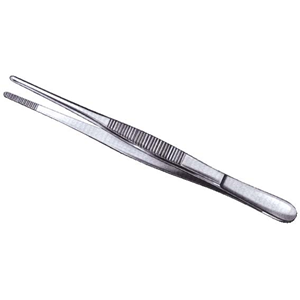 LIV DRESSING THUMB FORCEPS 16CM 27GM BLUNT POINTS S/S EACH